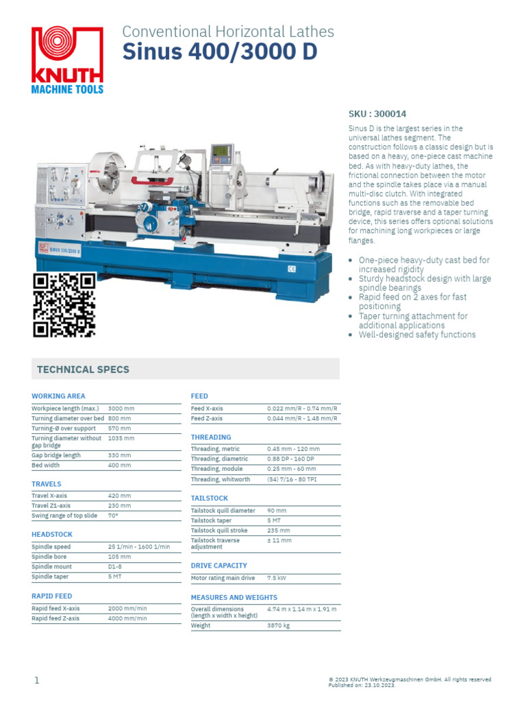 Sinus 400 - 3000 D Datasheet | PDF