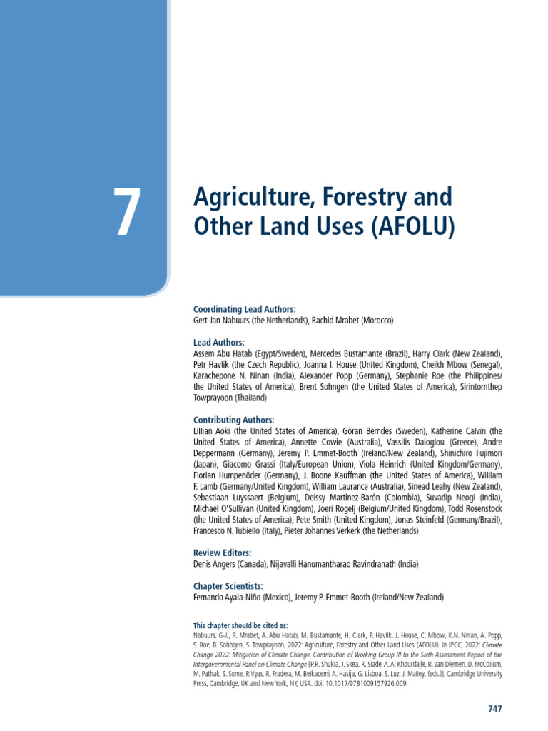 Ipcc Ar6 Wgiii Chapter07 | PDF