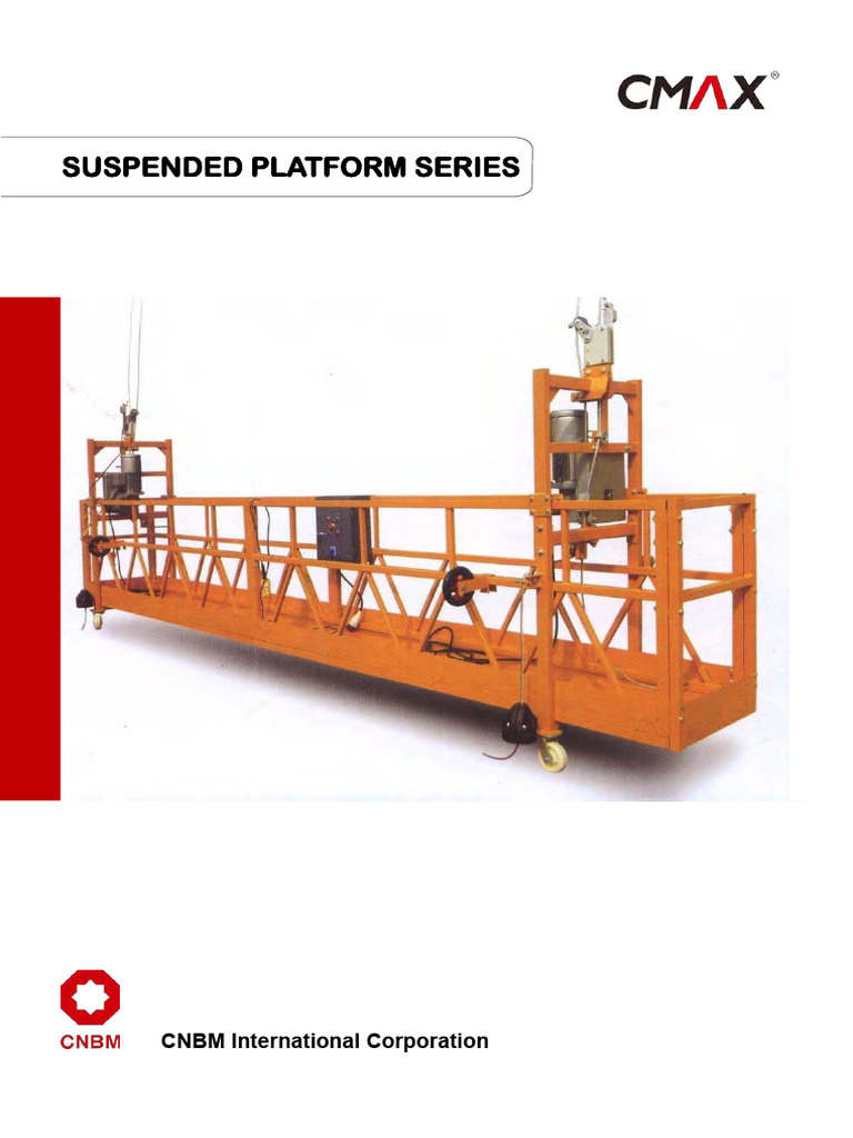 Cmax Suspended Platform Catalogue (Latest) | PDF