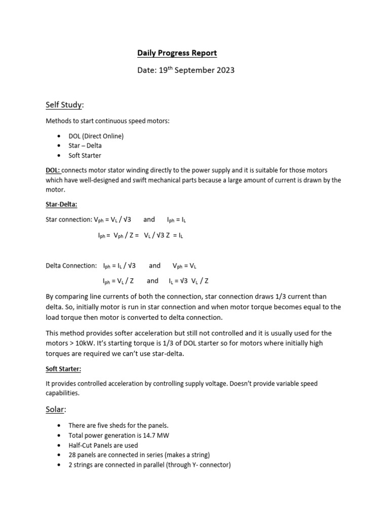 Daily Progress Report 4 19 09 23 Pdf