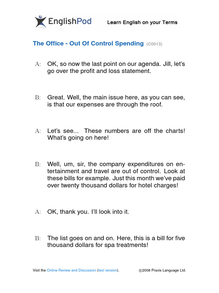 PDF - Intermediate - Out of Control | PDF | Business | Money