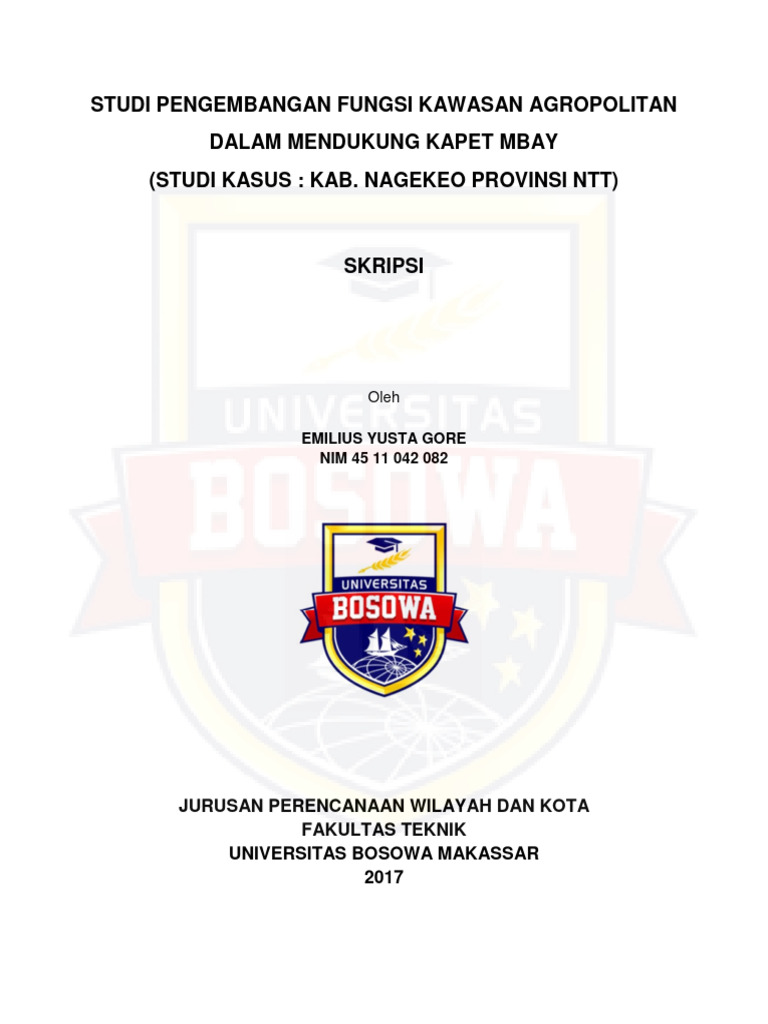 Pengembangan Agropolitan di Nagekeo | PDF | Sains & Matematika
