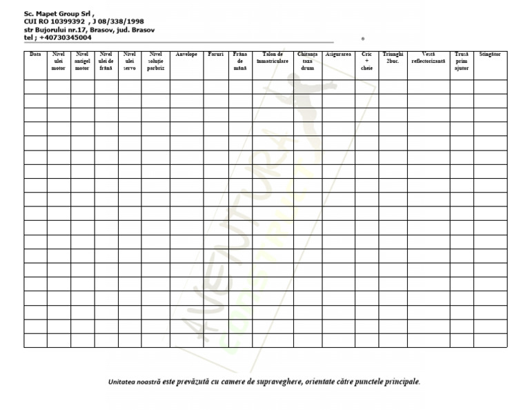 Tabel Masină Verificare | PDF