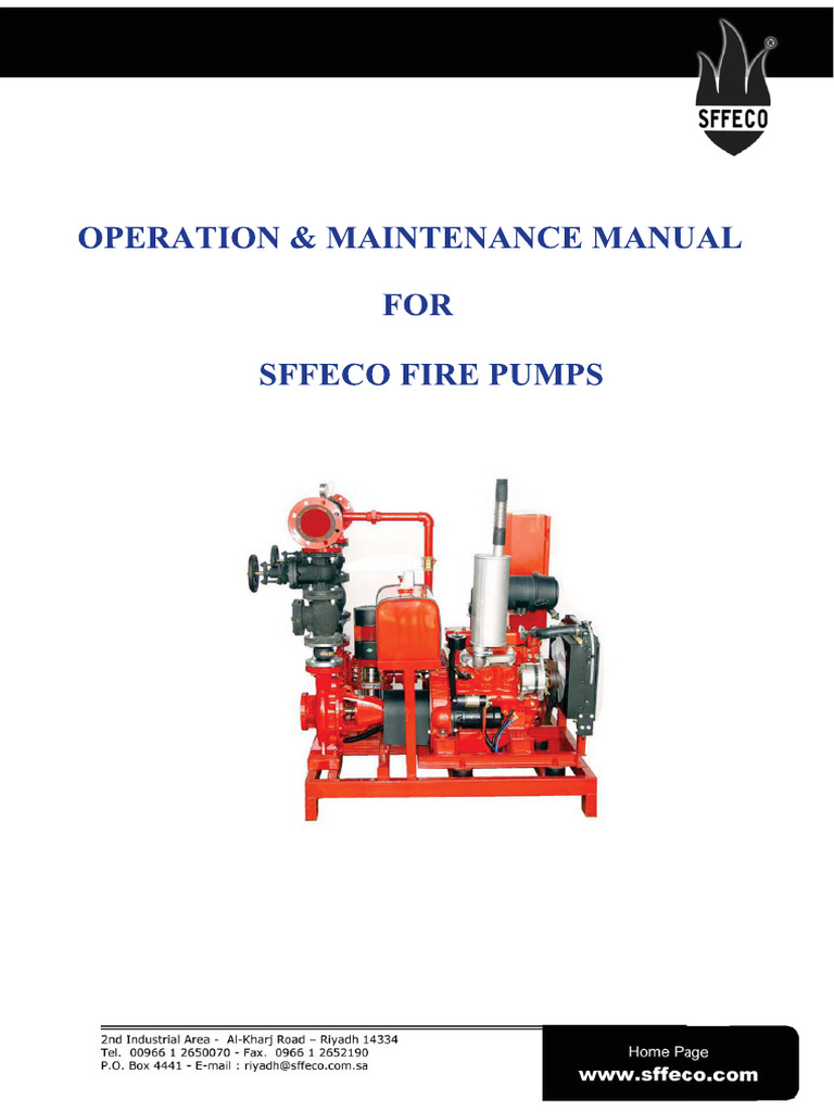 Operation and Maintenance Manual - SFFECO Fire Pumps - 2012 | PDF ...