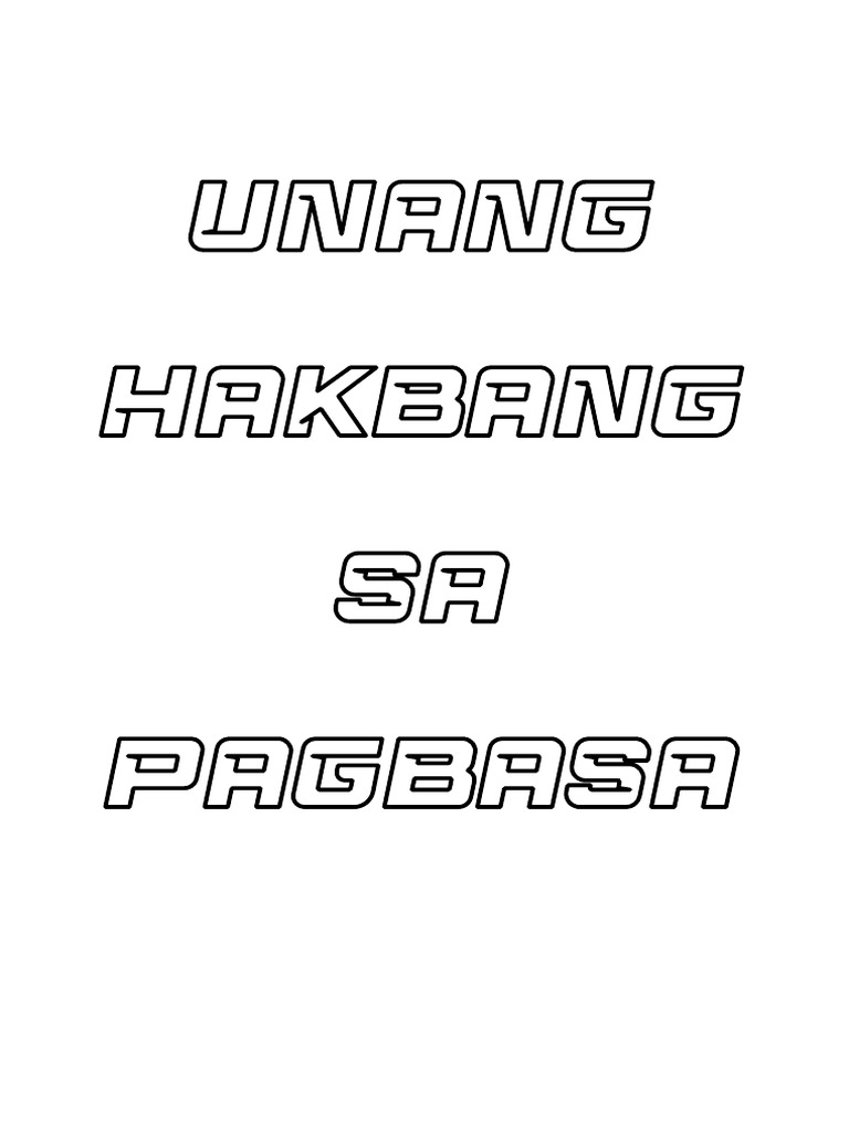 Unang Hakbang Sa Pagbasa (Marungko) | PDF