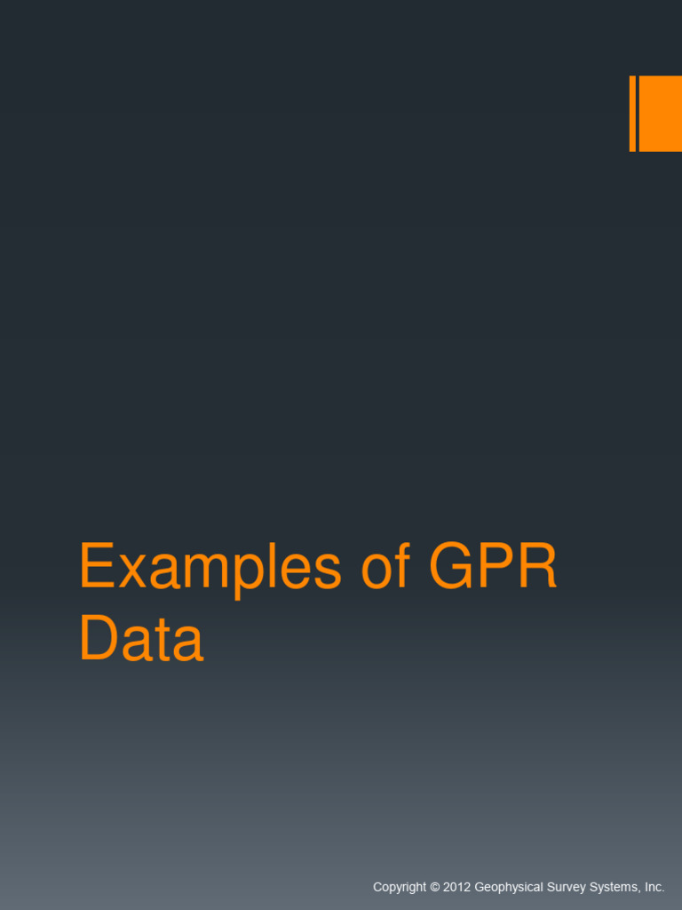 Examples of GPR Data | PDF | Concrete | Materials