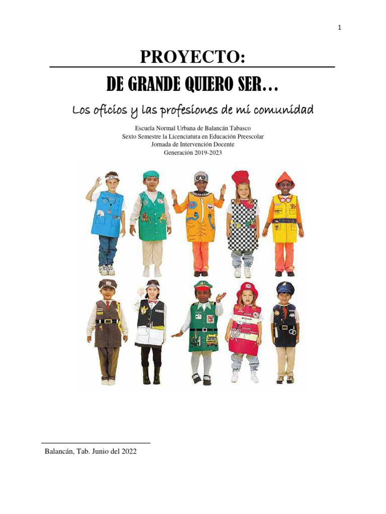 Oficios y Profesiones para Niños | PDF | Educación de la primera ...