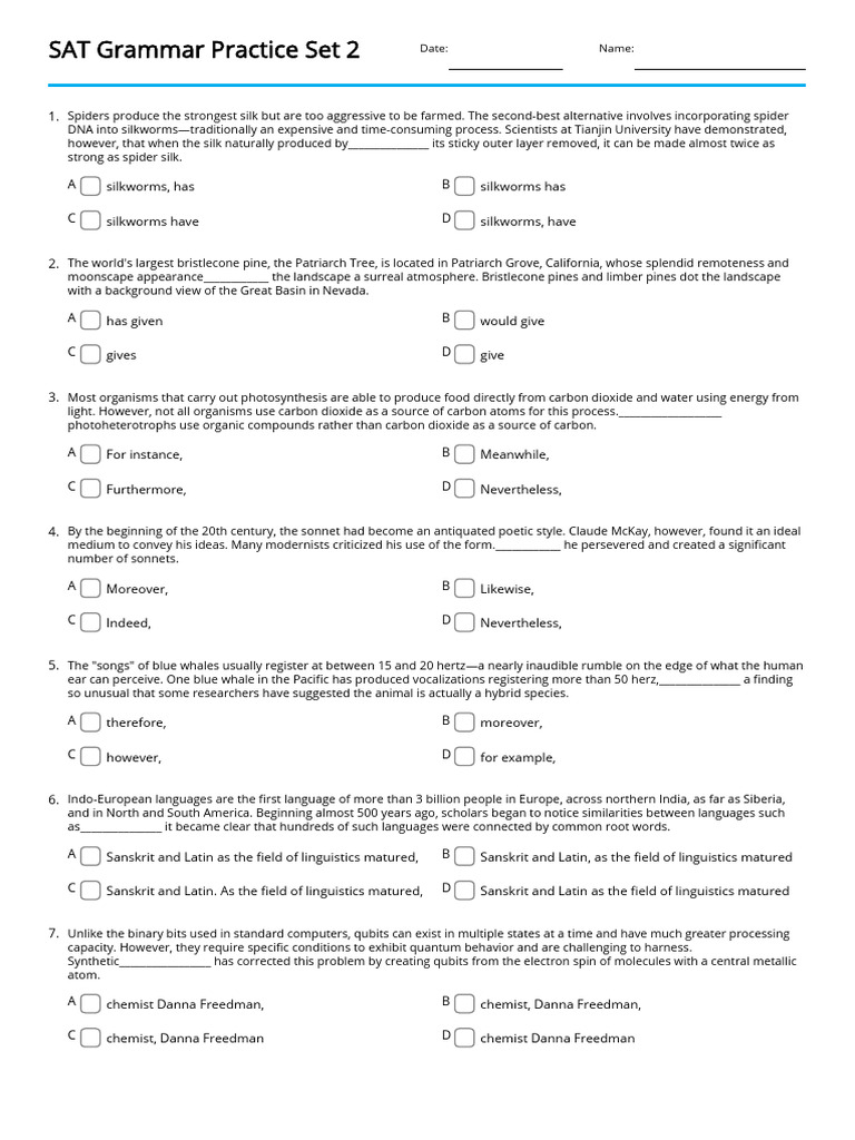 Grammar Practice 2 | PDF | Linguistics | Sanskrit