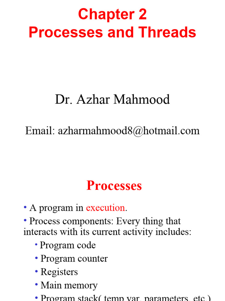 2.process and Threds | Download Free PDF | Thread (Computing) | Process (Computing)