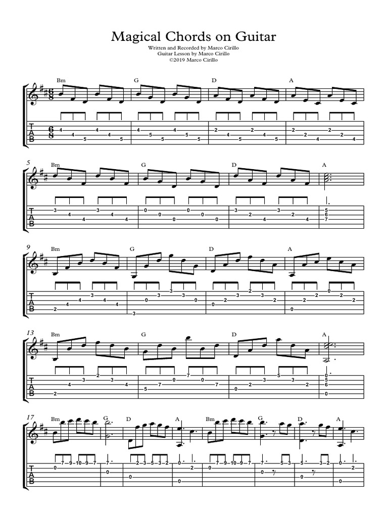 Magical Chords On Guitar | PDF