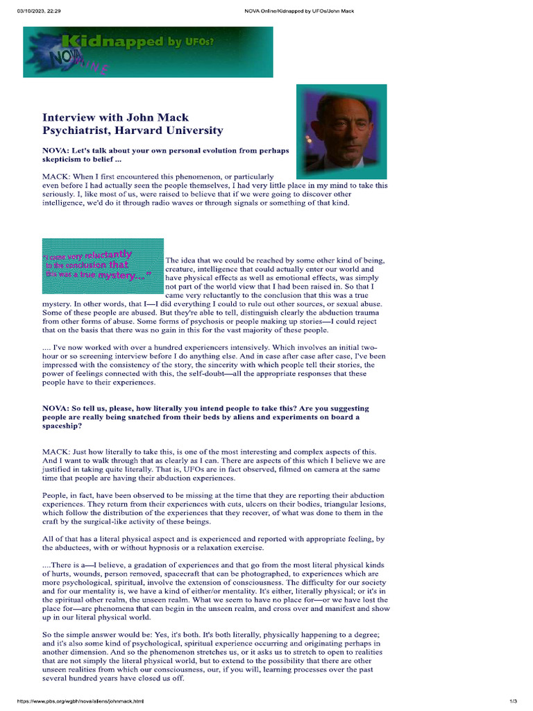 Interview With John Mack | PDF