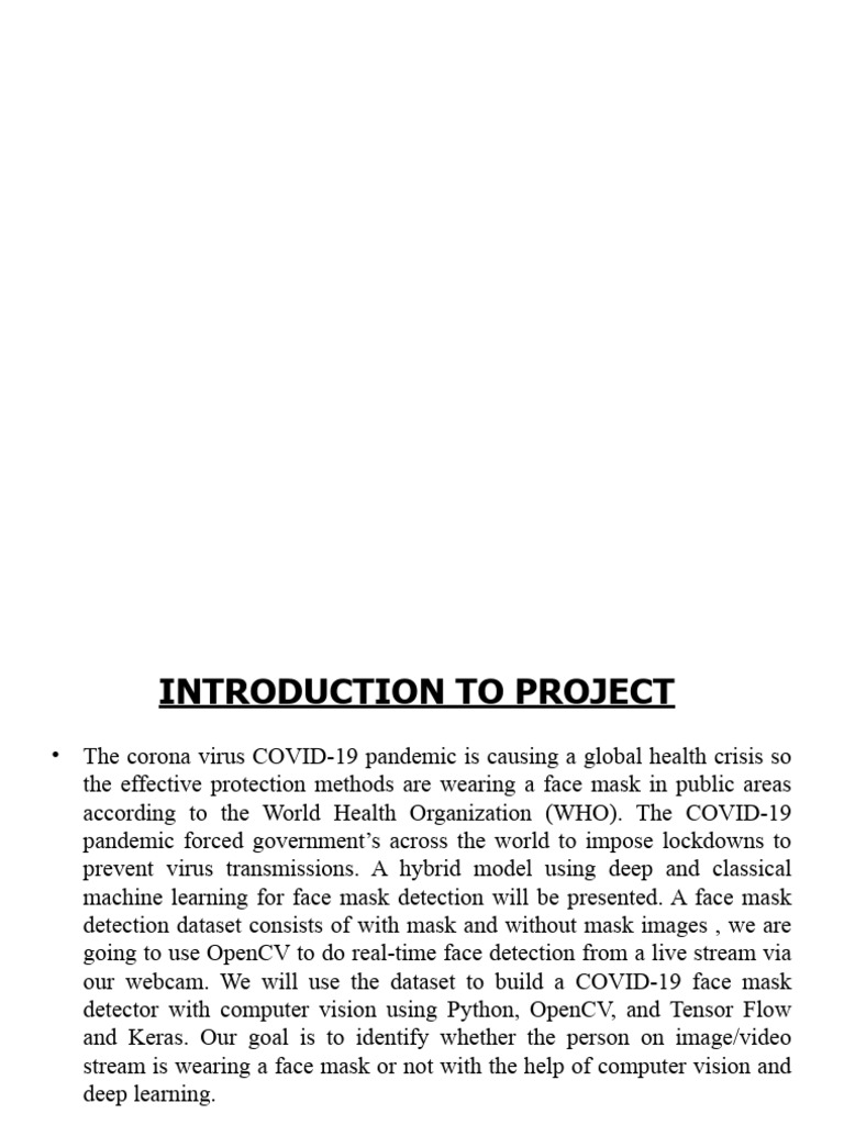 Face Mask Detection Pdf Deep Learning Cybernetics