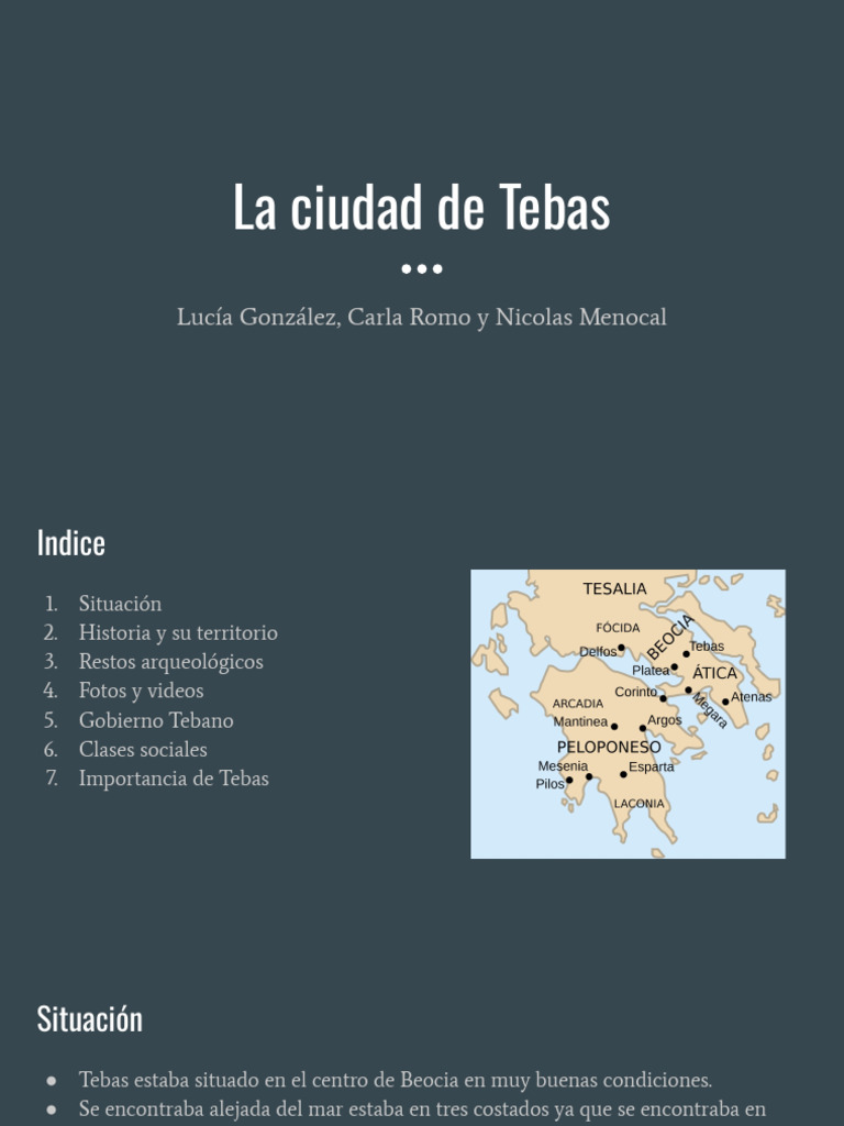 Ciudad de Tebas | PDF | Antigua Grecia | Antiguedad clasica