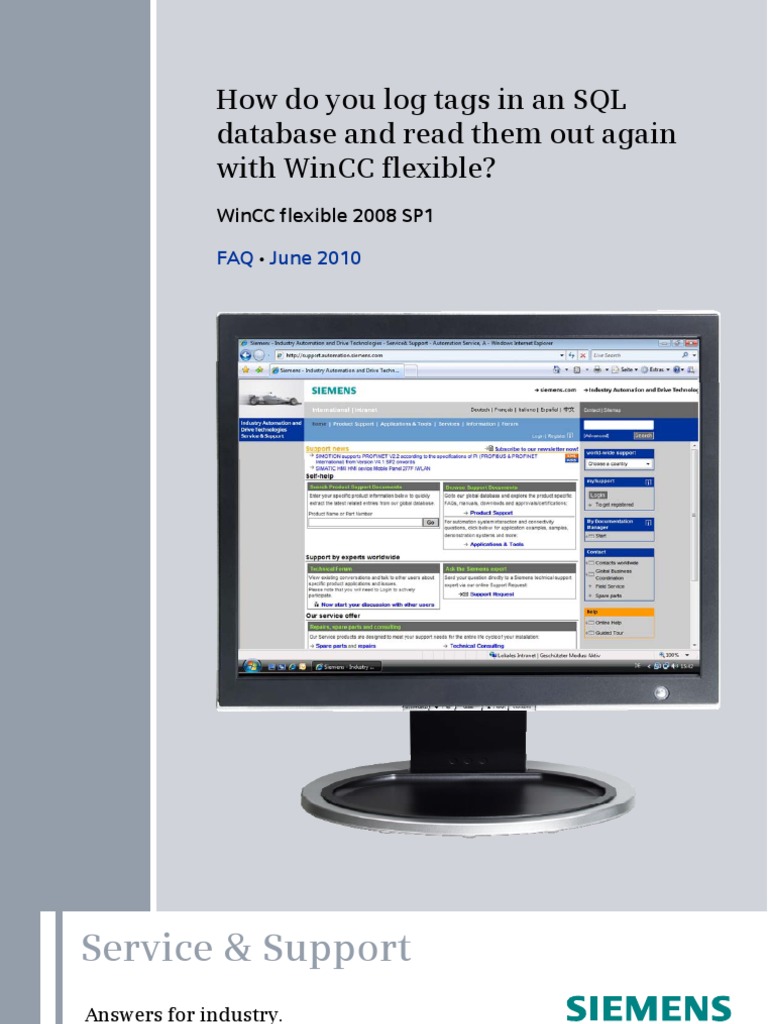 WinCC Flexible SQL Datenbank en | PDF | Microsoft Sql Server | Databases