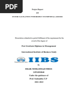 Final Project Report On Tax Planning PDF | PDF | Income Tax In India ...