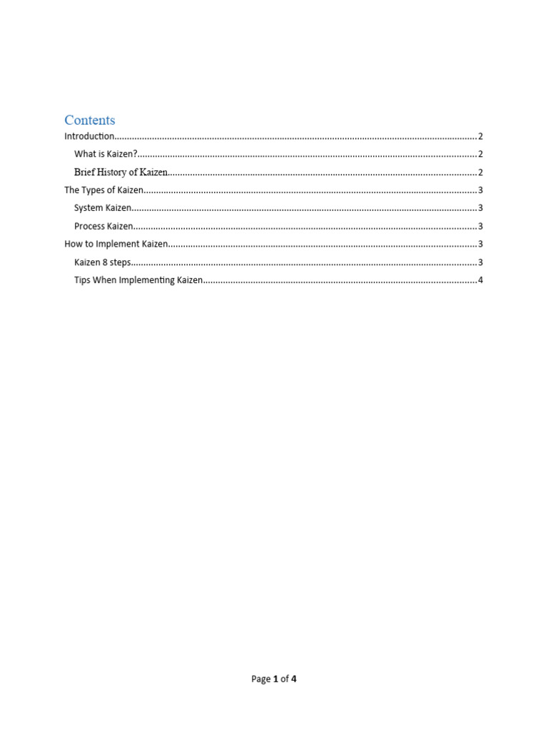 Kaizen Guide | PDF | Goal | Business