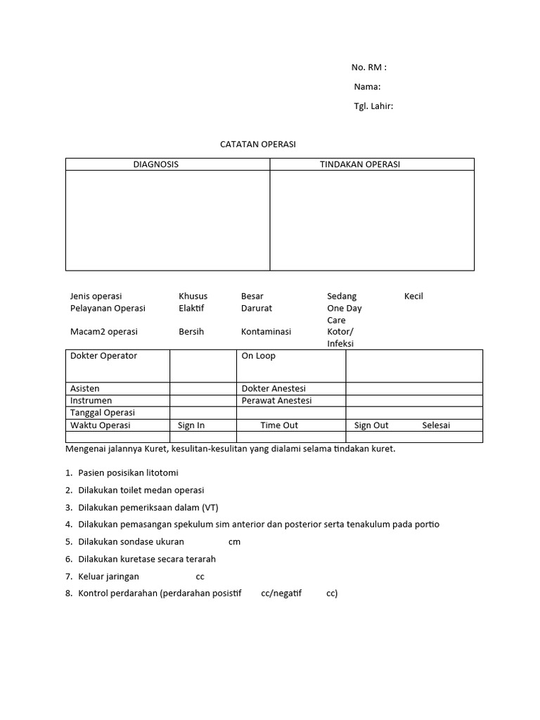 Form Kuret Bro Arya | PDF
