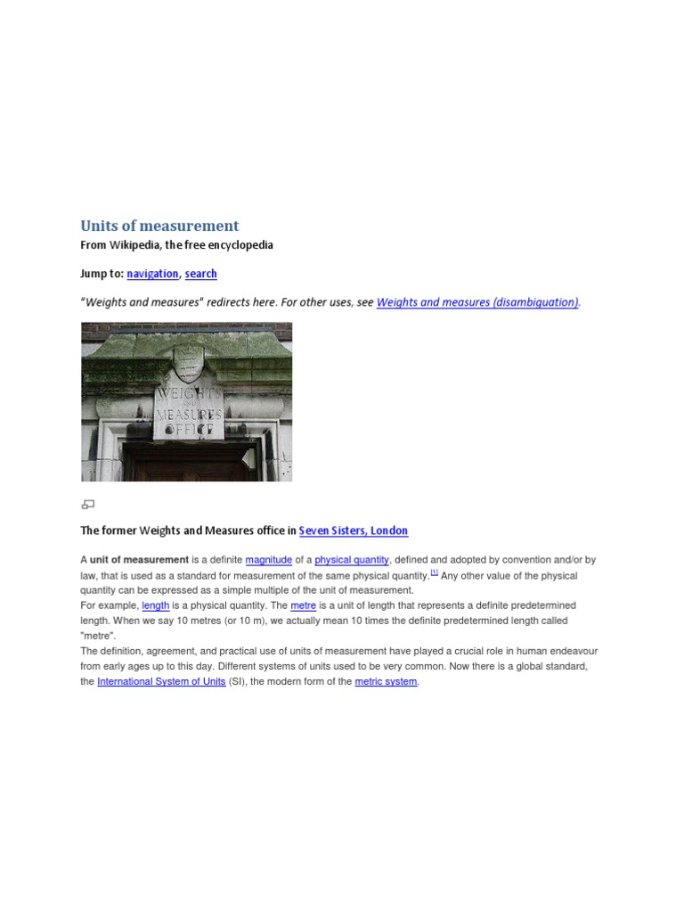Units of Measurement | PDF | Acre | Volume