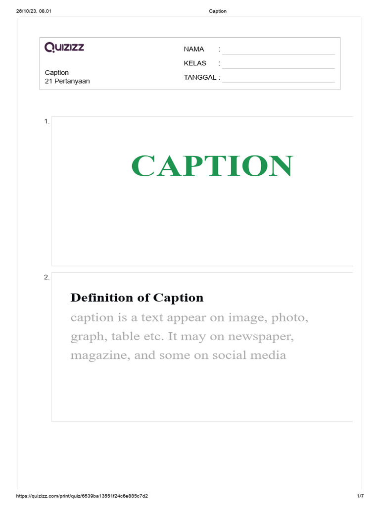 Caption | PDF
