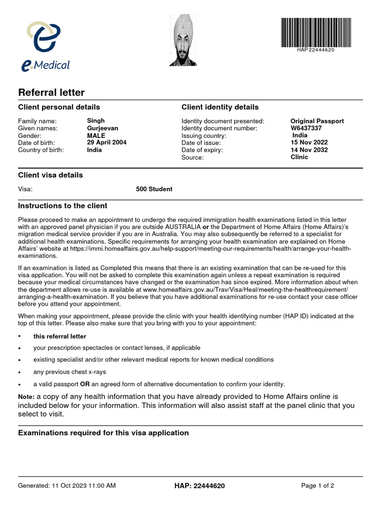 Medical Report | PDF