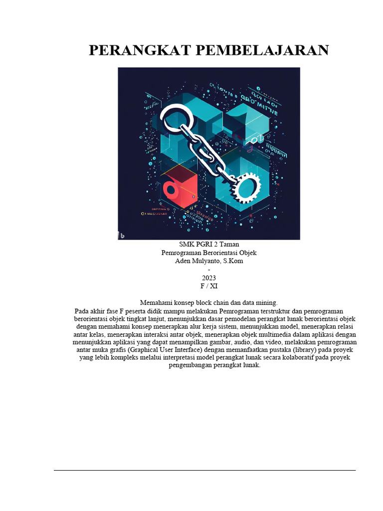 Modul Ajar KK2 (PBO - JAVA - Memahami Konsep Block Chain Dan Data ... Modul Ajar KK2 (PBO - JAVA - Memahami Konsep Block Chain Dan Data ...