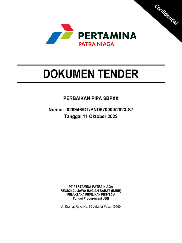 IKPP - PPN Ver.01 - BAB I Ketentuan Khusus Perbaikan Pipa SBPXX Signed | PDF