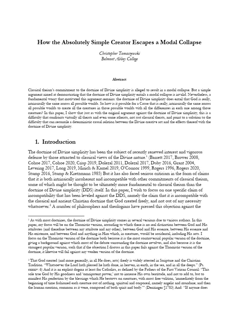 Modal Collapse | PDF | Philosophy