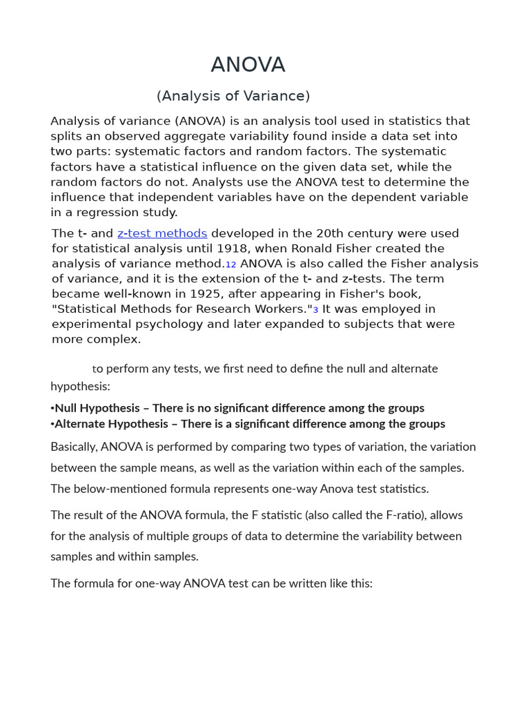 Anova 2 | PDF | Analysis Of Variance | Statistics