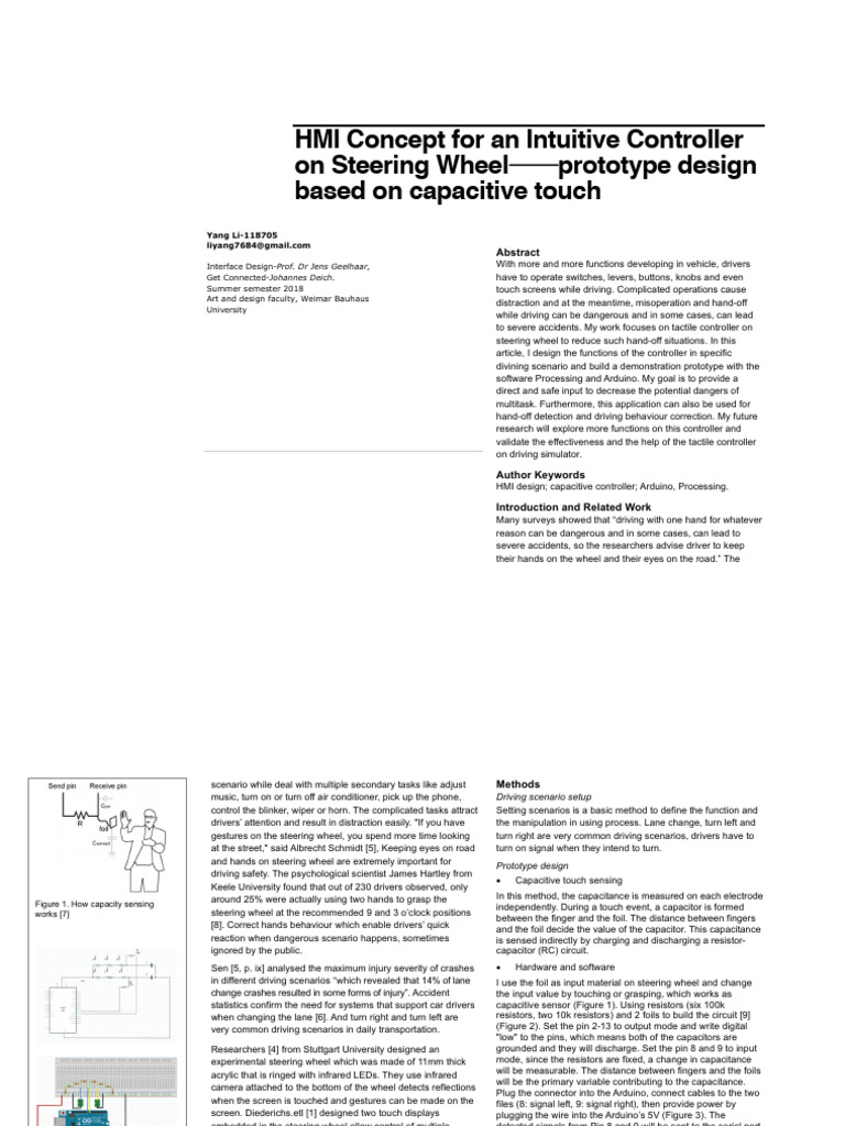 Documentation-HMI Concept For An Intuitive Controller On Steering Wheel ...