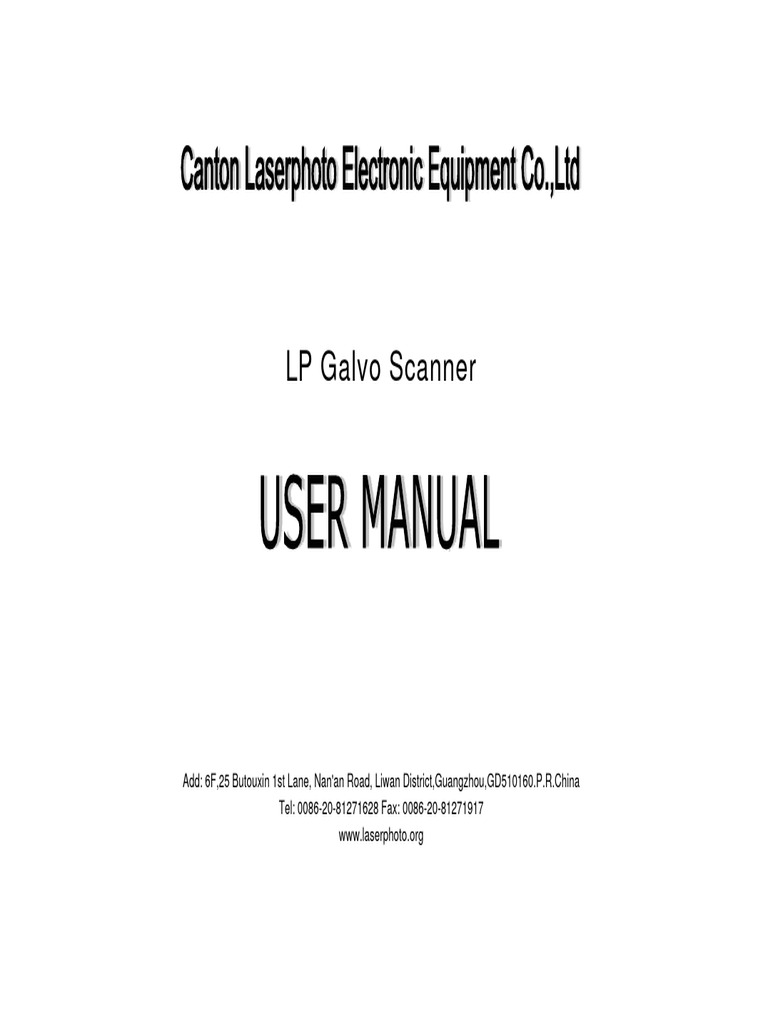 ILDA Test Pattern for Galvo Scanners | PDF | Image Scanner | Amplifier