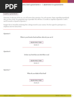 TOEIC Speaking Test Sample Questions | PDF
