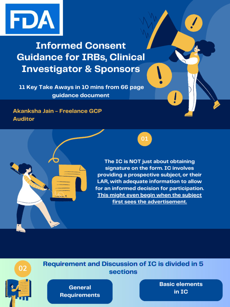 FDA Guidance in Informed Consent Form | PDF | Business | Computers