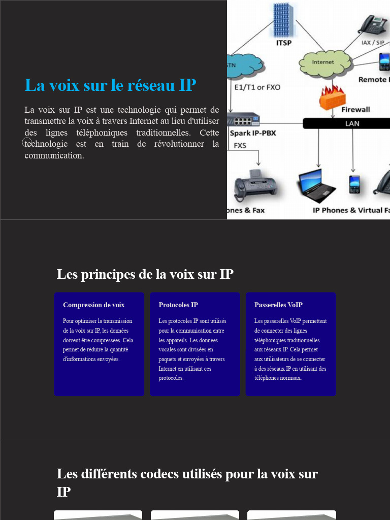 La Voix Sur Le Reseau IP | PDF | Voix sur IP | Cyberespace