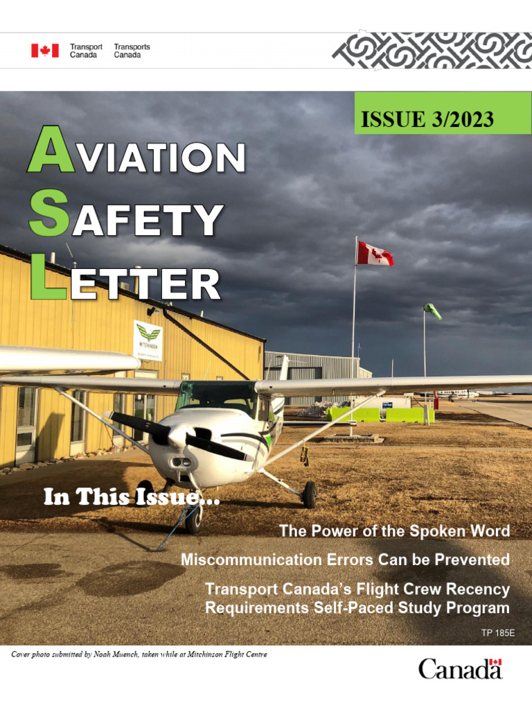 Aviation Safety Letter | PDF | Visual Flight Rules | Air Traffic Control