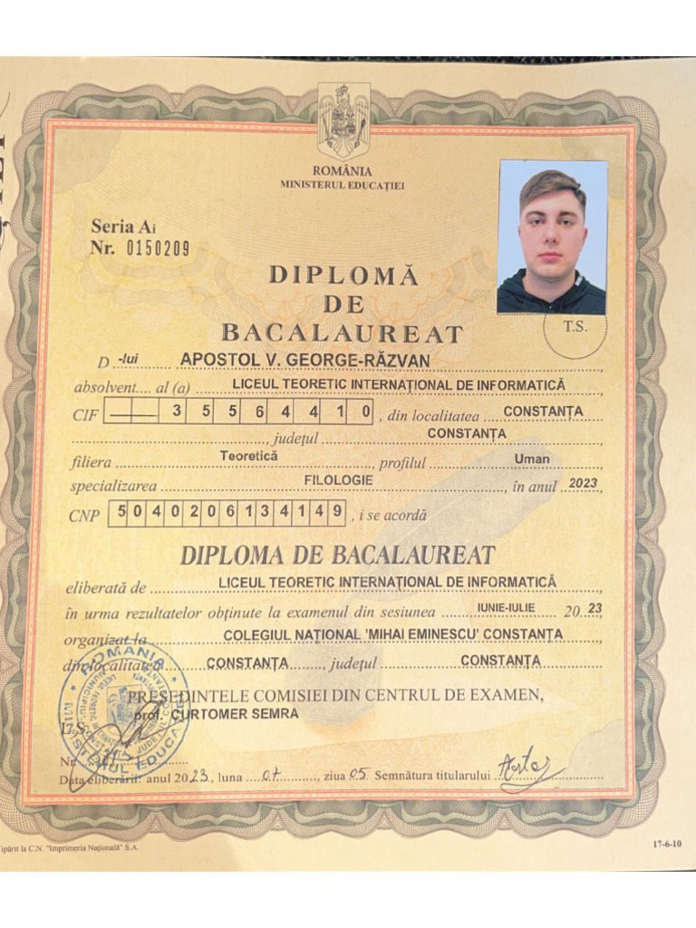 Diploma Bac | PDF