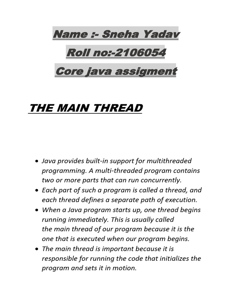 Core Java Pdf Class Computer Programming Method Computer