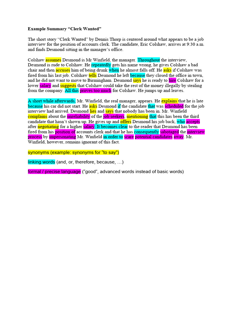 Example Summary | PDF