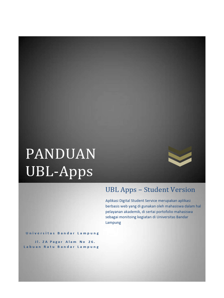 Panduan UBL Apps untuk Mahasiswa | PDF