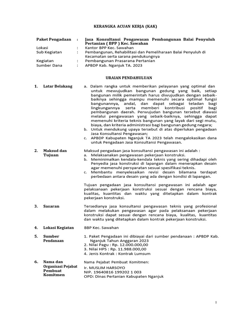 Kakplpengawasan BPP | PDF