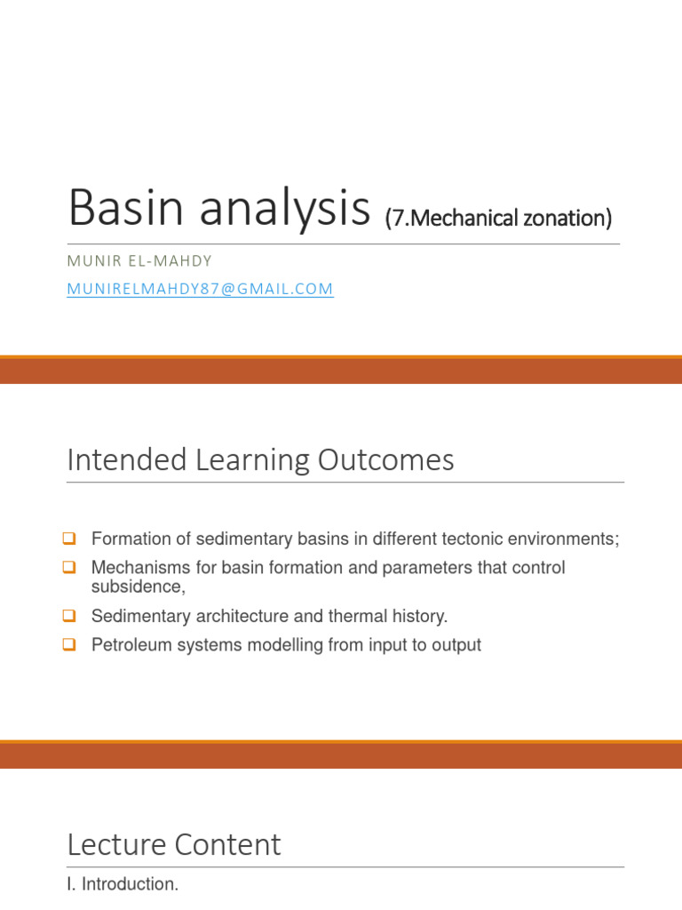 1.intro - Basin Analysis | PDF | Plate Tectonics | Sedimentary Basin