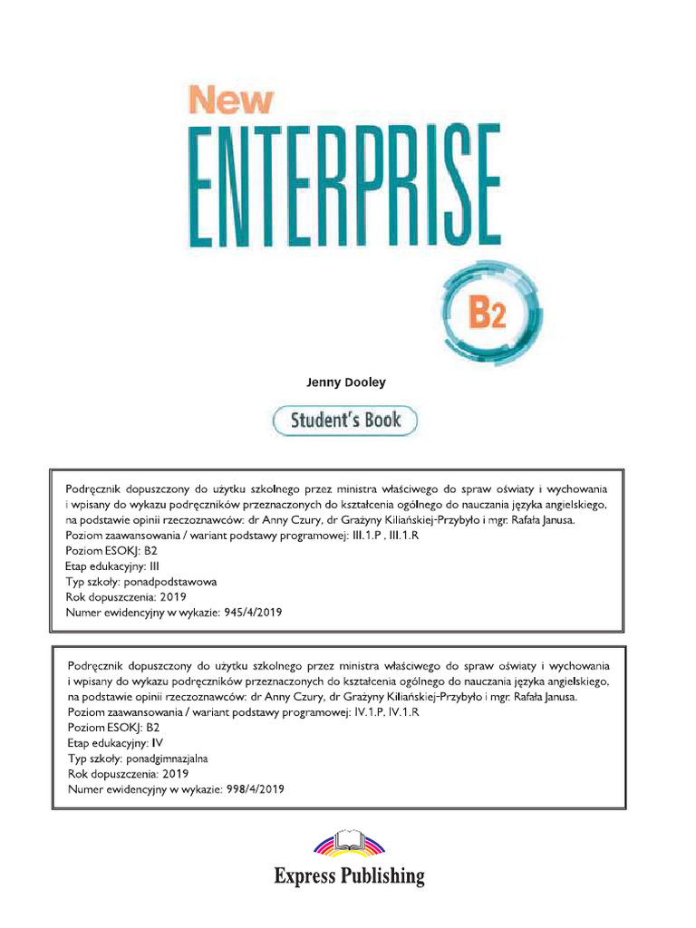 New Enterprise b2 Ss PL | PDF