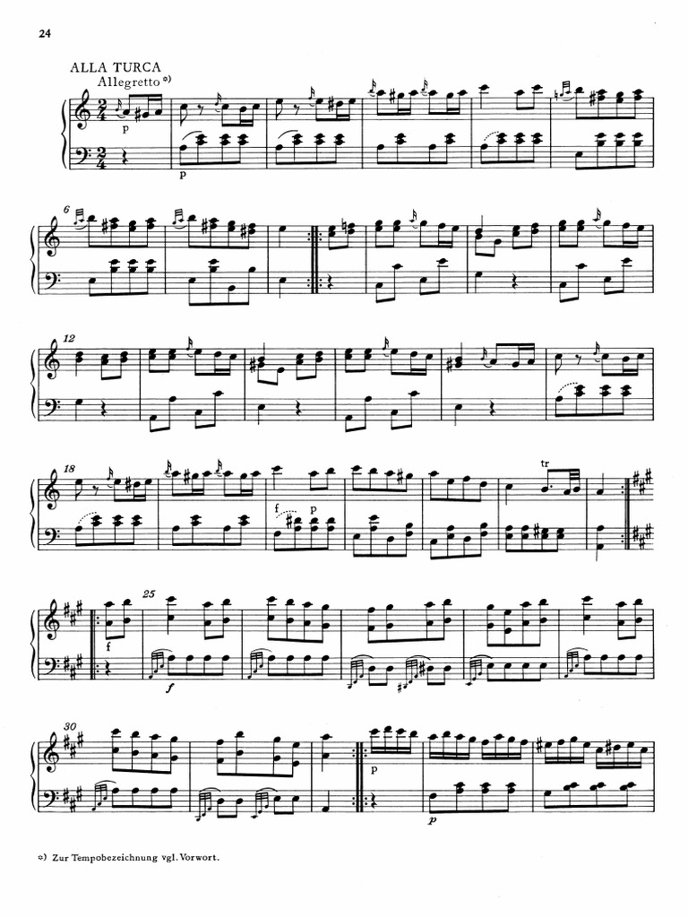 Mozart - Rondo Alla Turca | PDF