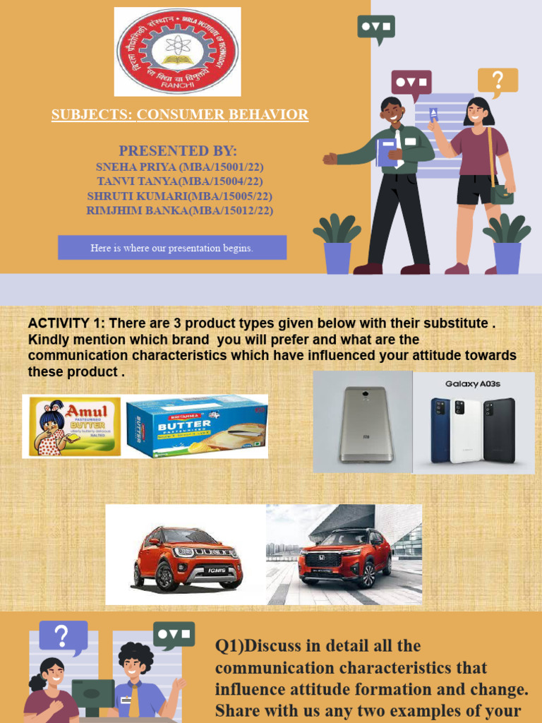 Consumer Behavior Presentation by Group 1 FINAL 1 | PDF | Brand | Consumer Behaviour