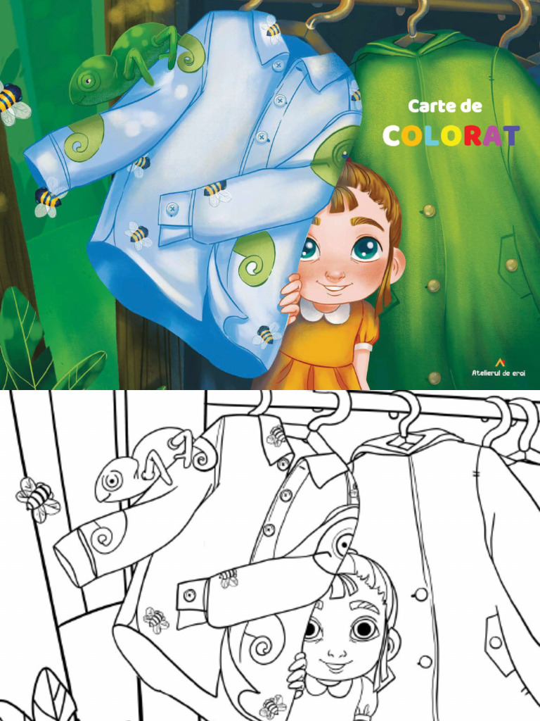 Carte de Colorat - Fetita | PDF