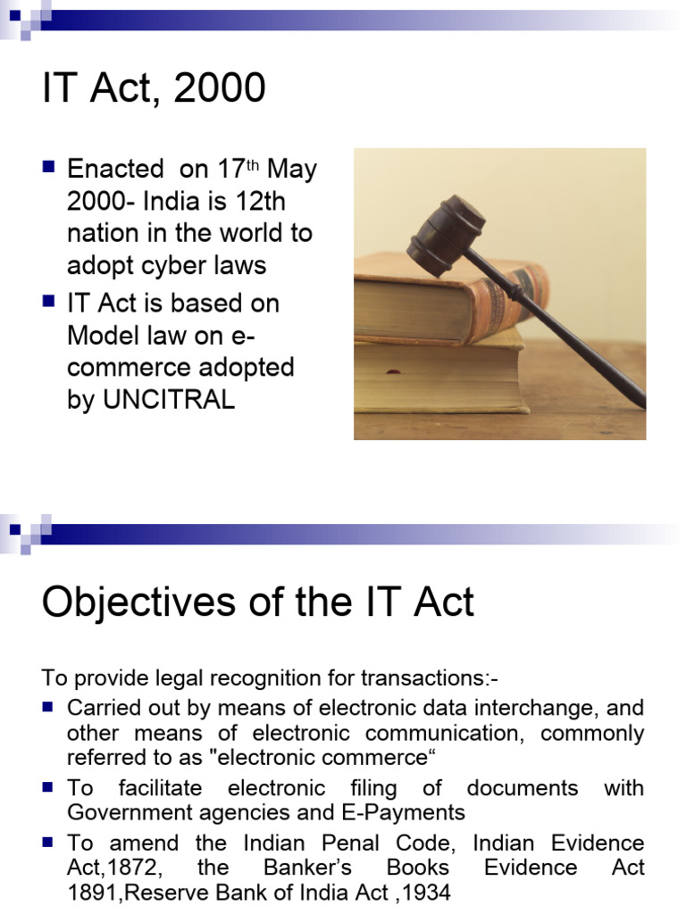 IT Act, 2000 | PDF | Computer Data Storage | Input/Output