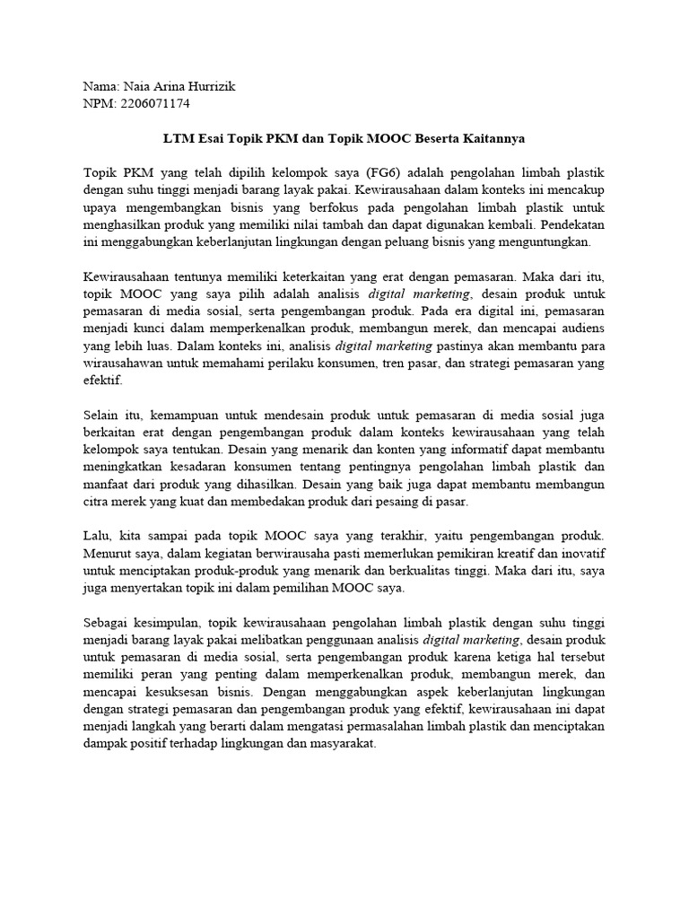 LTM MPKT Pekan 13 - Topik MOOC | PDF