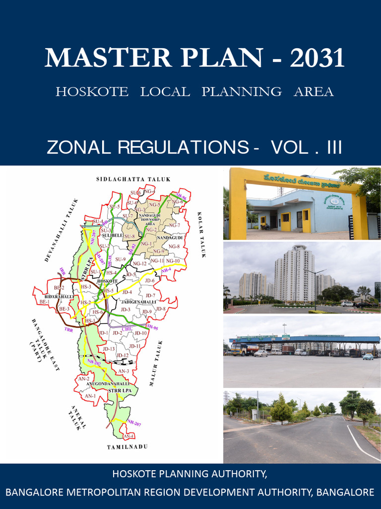 Zonal Regulations of Hoskote Local Planning Area | Download Free PDF ...