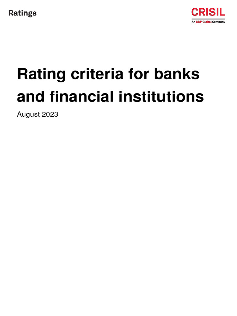 Bank Rating Criteria Guide | PDF | Banks | Capital Requirement