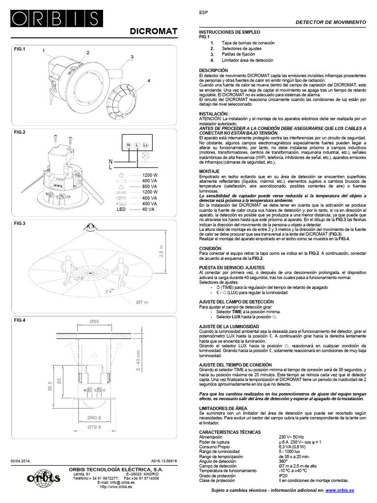 Orbis DICROMAT | PDF | Física | Electromagnetismo