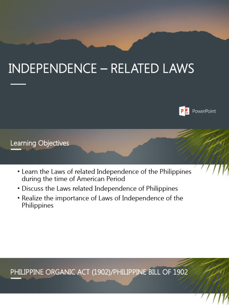 Module 4 Independence Related Laws | PDF